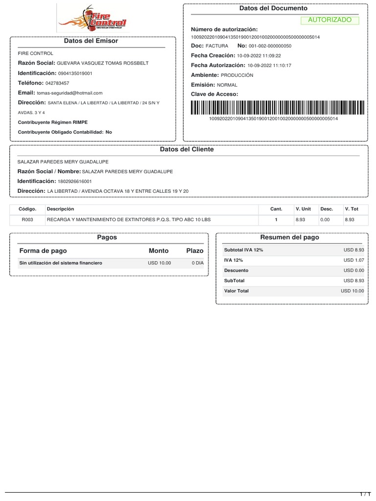 Número de Autorización:: Autorizado | PDF