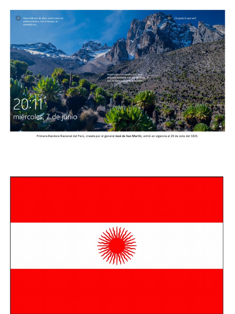 Las 5 Banderas Del Perú | PDF | Historia