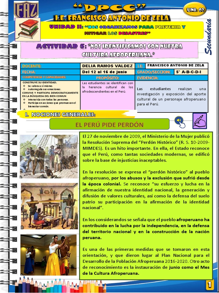 5°DPCC. ACTV.01-UNI .02-SEM.04 | PDF