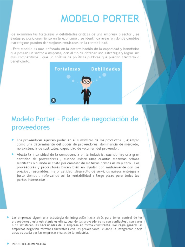 MODELO PORTER | PDF | Mercado (economía) | Marketing