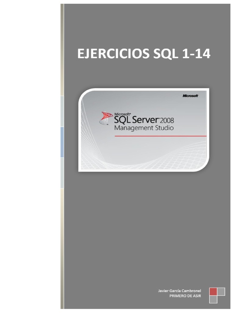 Ejercicios SQL 1-14 | PDF | SQL | Ciencias de la Información