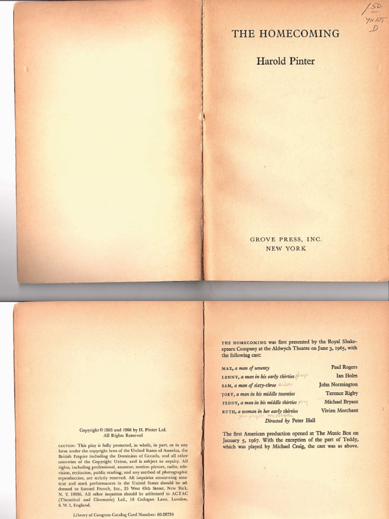 The Homecoming | PDF