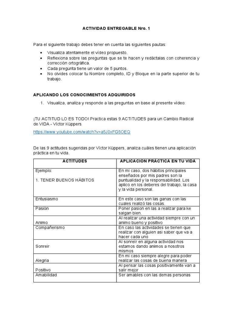 ACTIVIDAD ENTREGABLE 01 Romario Casilla Gutierres | PDF | Relaciones personales, crianza y ...