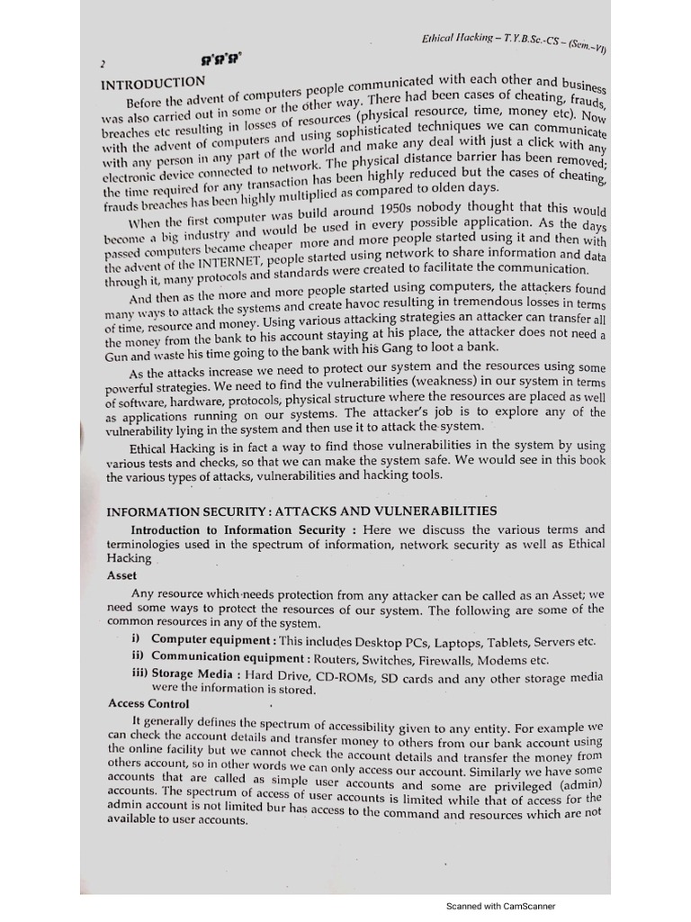 Ethical Hacking (Unit 1) | PDF