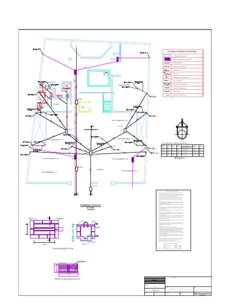 IISS-1-1p Desague | PDF | Tubería (transporte de fluidos) | Colector de aguas pluviales
