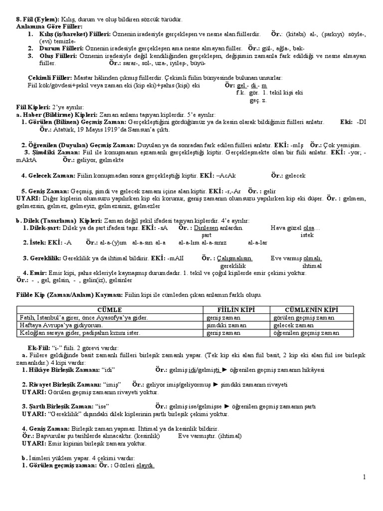 FİİL | PDF