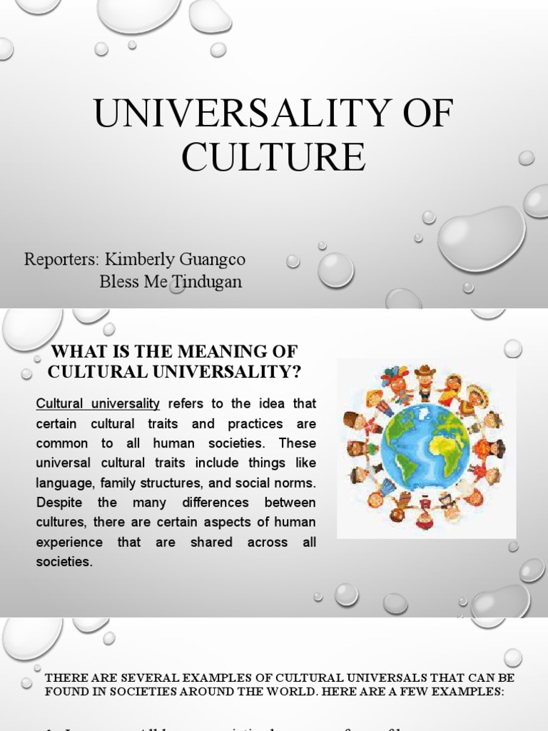 Universality of Culture | PDF | Society | Tools