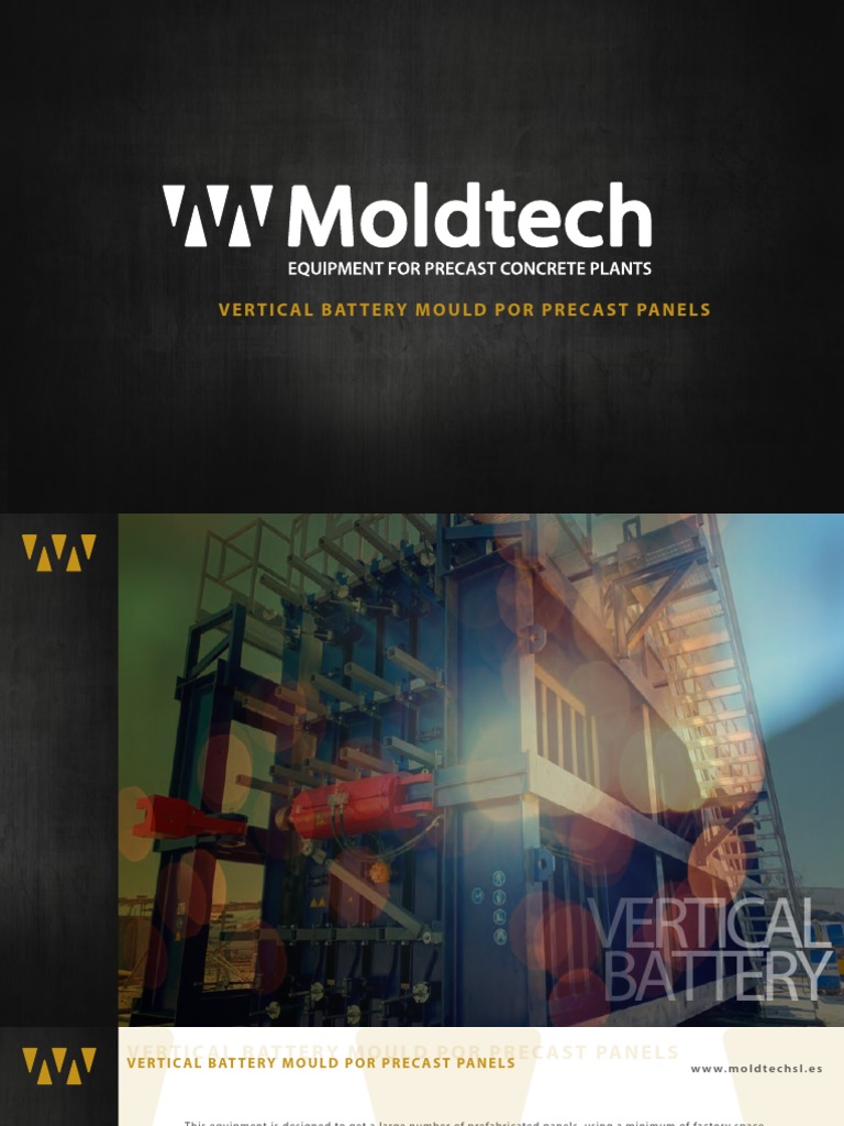 Vertical Battery Mould For Precast Panels | PDF | Concrete ...