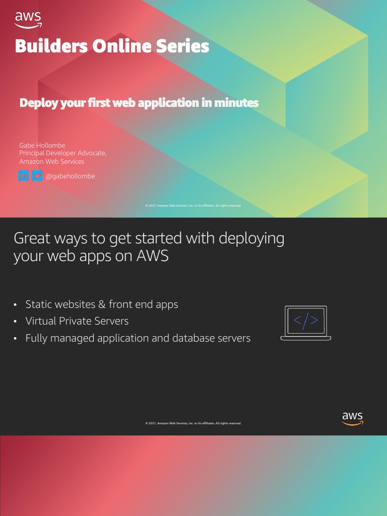 Presentation Deck - How To Deploy Your First Web Application in Minutes ... Presentation Deck - How To Deploy Your First Web Application in Minutes ...