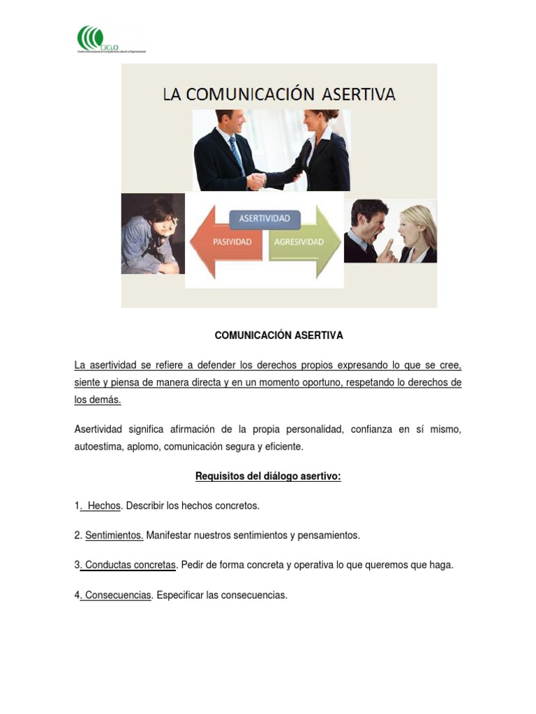 Comunicación Asertiva | PDF