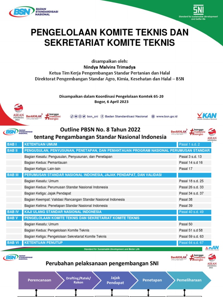 Bahan Rakor Pengelolaan Komtek - 6 April 2023 - Rev2 | PDF