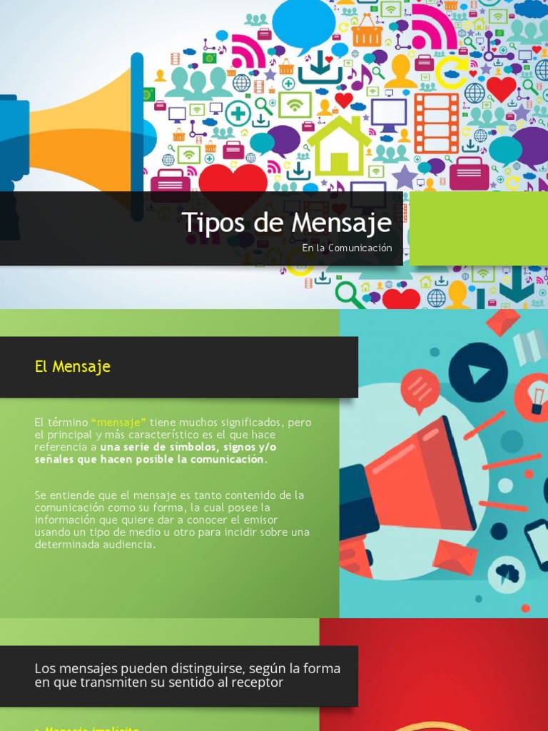 Tipos de Mensajes en Comunicación | PDF | Comunicación | Lingüística