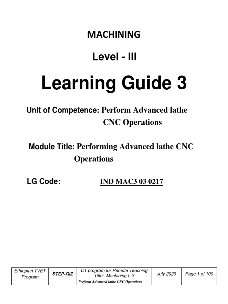 Lathe CNC Operations | PDF | Numerical Control | Machining