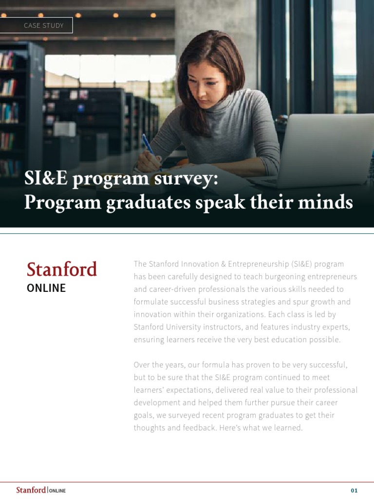 SI&E Program Graduate Feedback Insights | PDF | Entrepreneurship | Learning