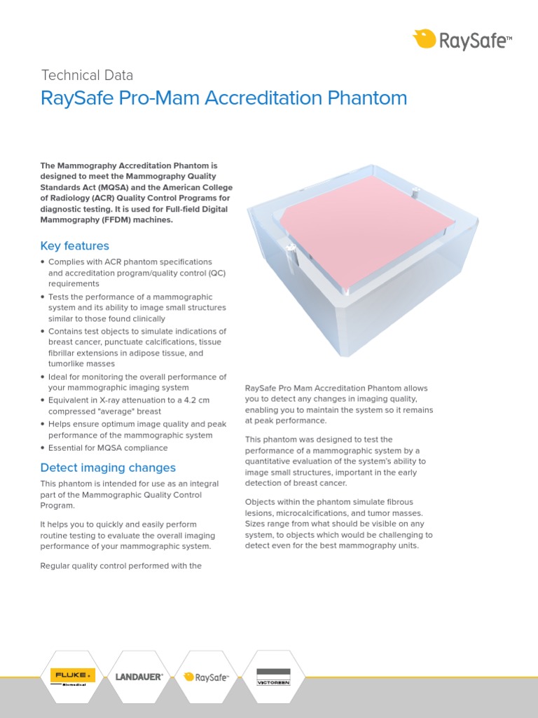 22151a_RaySafe-Pro-Mam-Accreditation-Phantom_Flyer_En | PDF ...