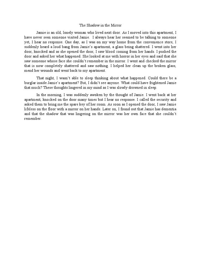 The Shadow in The Mirror | PDF