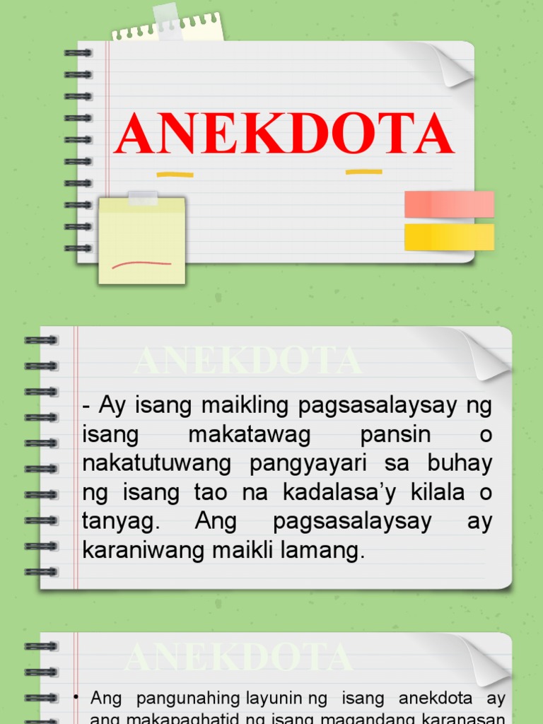 Aralin Anekdota Done | PDF