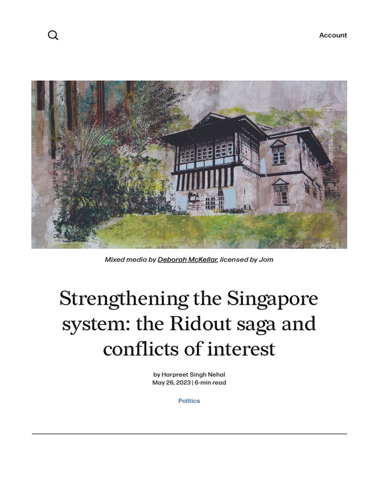 Ridout Road Saga: Conflicts of Interest | PDF | Lease | Leasehold Estate