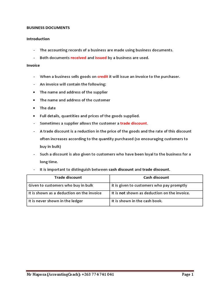 Introduction To Accounting - 1B | PDF