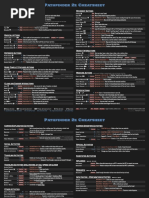Cheat Sheet Actions and Activities in Pathfinder Second Edition | PDF ...