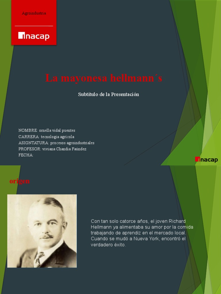 Historia y Proceso de Mayonesa Hellmann's | PDF | Mayonesa | Alimentos