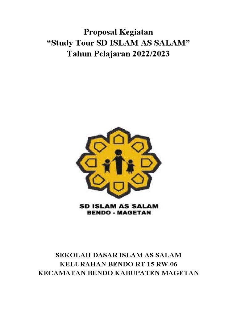 Study Tour SD Islam As Salam 2023 | PDF