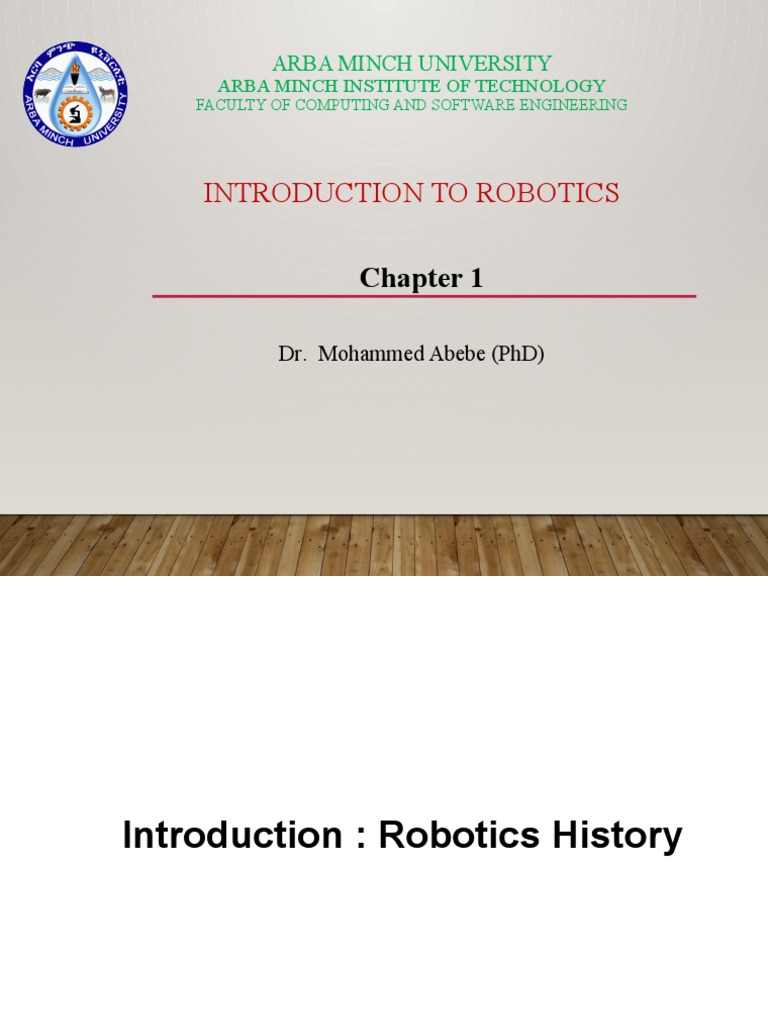 Chapter 1 | PDF | Robot | Robotics