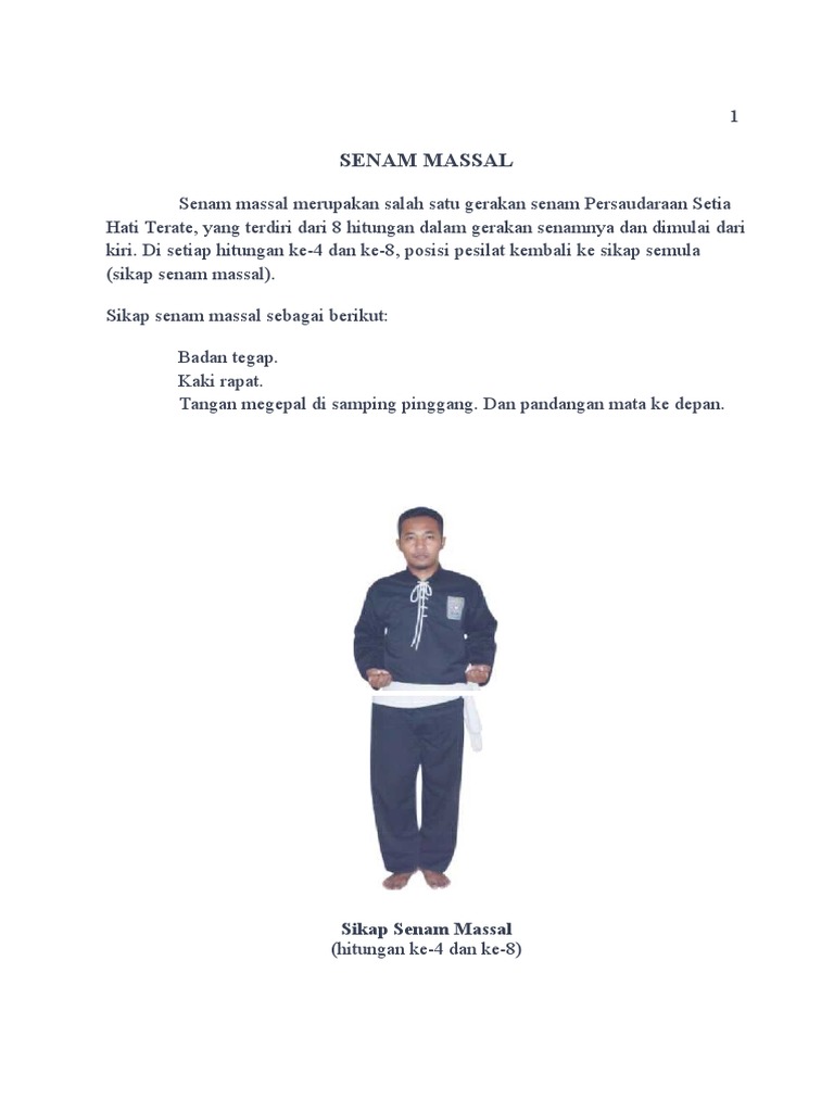 Senam Massal PSHT 1-30 | PDF