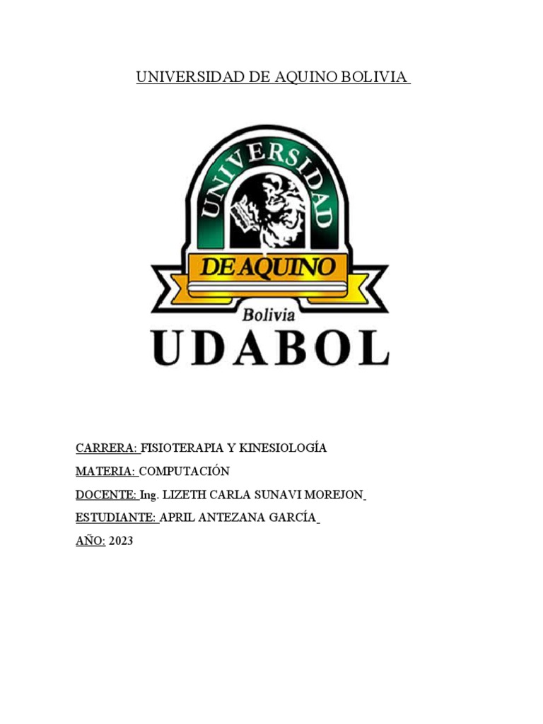 Universidad de Aquino Bolivia | PDF