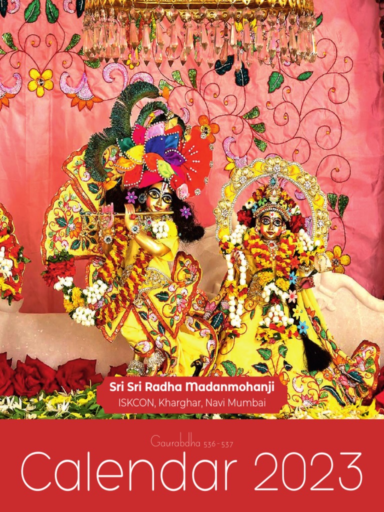 ISKCON Table Calendar 2023 7x8 in v0 | PDF | Vaishnavism | Hindu Gods