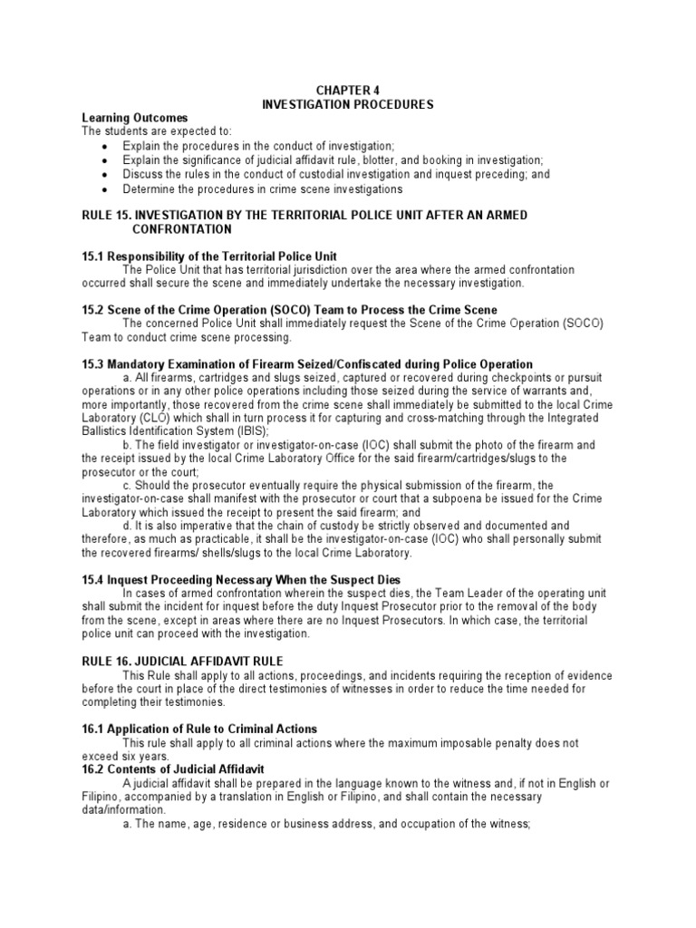 Chapter 4 7 | PDF | Detention (Imprisonment) | Crime Scene