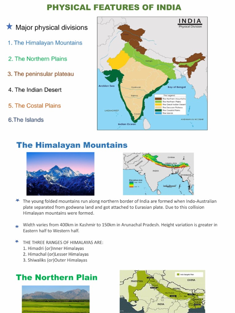 PHYSICAL FEATURES OF INDIA - PDF by Neha C2 | PDF