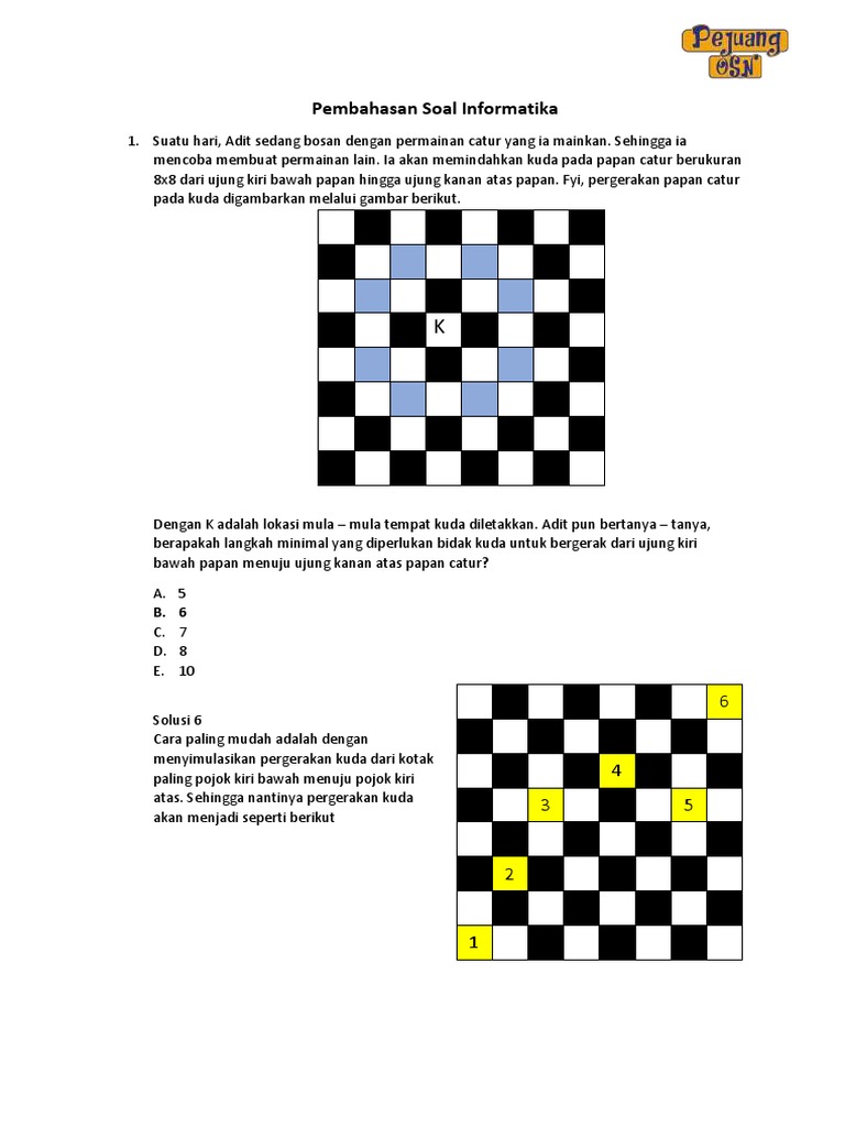 Pembahasan Soal Informatika - TO2 OSK Pejuang OSN | PDF