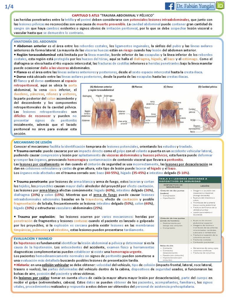 Capitulo 5 Atls | PDF | Abdomen | Pelvis