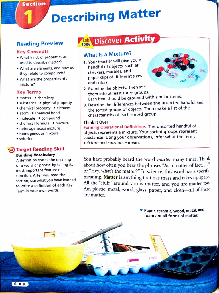 Chapter 1.1 - Introduction To Matter | PDF