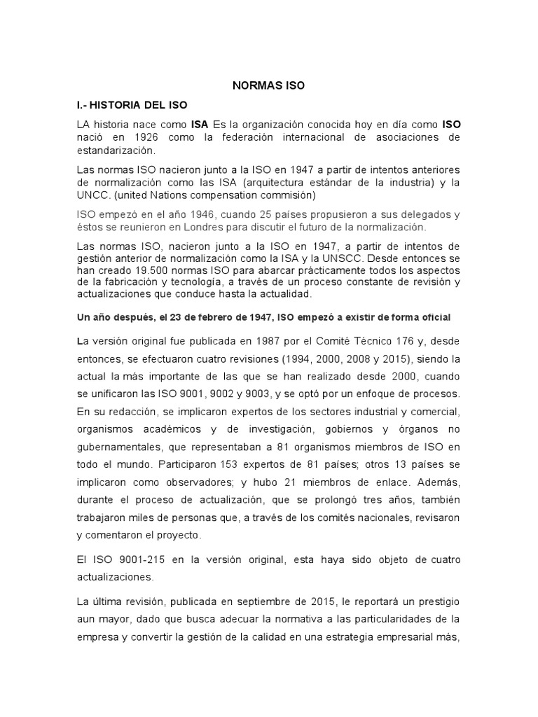 Normas Iso | PDF
