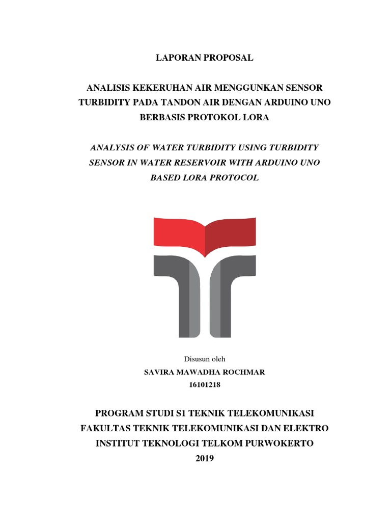 Analisis Kekeruhan Air Menggunkan Sensor Turbidity Pada Tandon Air ...