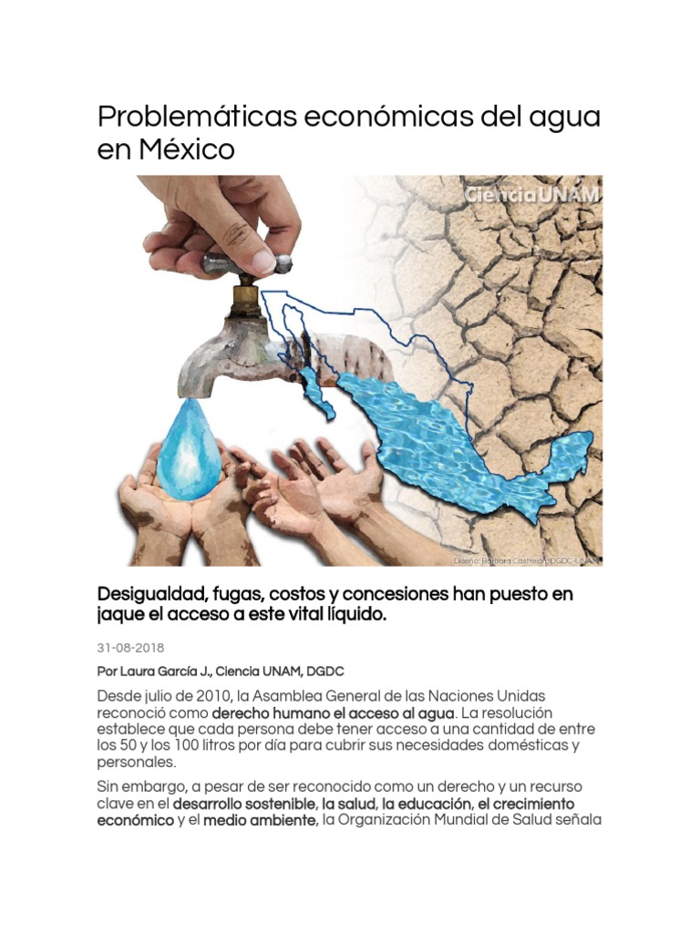 Problemáticas Económicas Del Agua en México | PDF