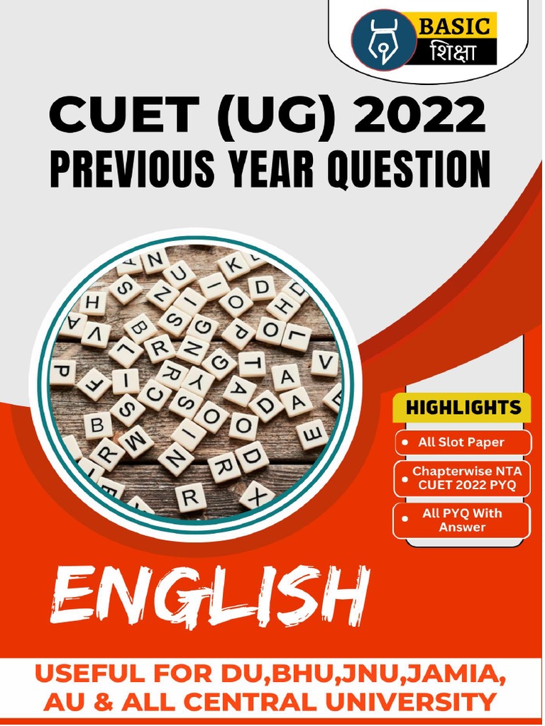 English CUET Basic Siksha Question Book | Download Free PDF | Copyright ...