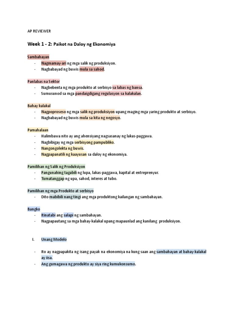Ap 3RD Quarter Reviewer | PDF