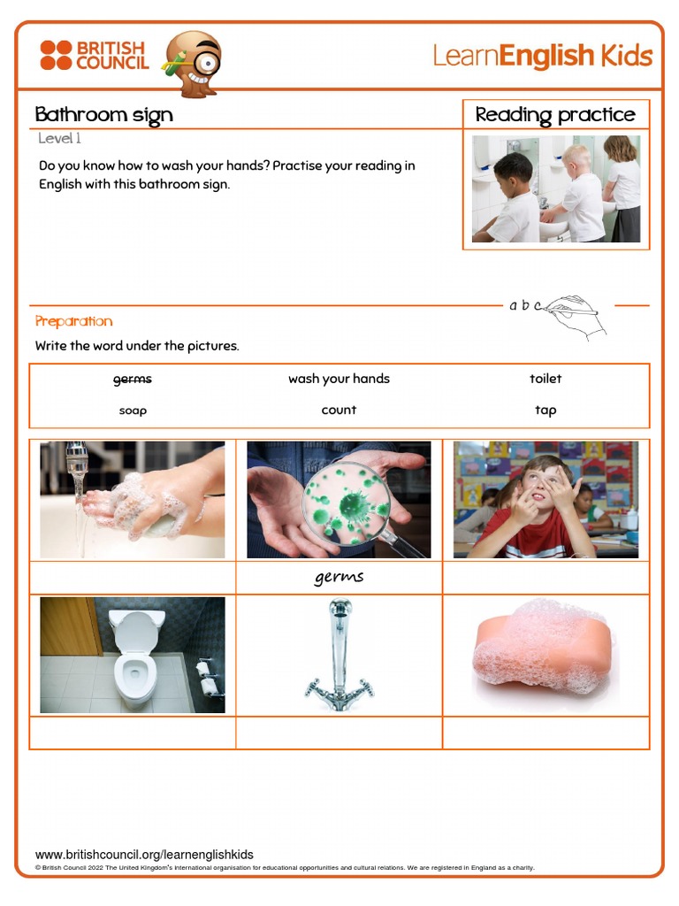 reading-practice-bathroom-sign-worksheet,1 | PDF