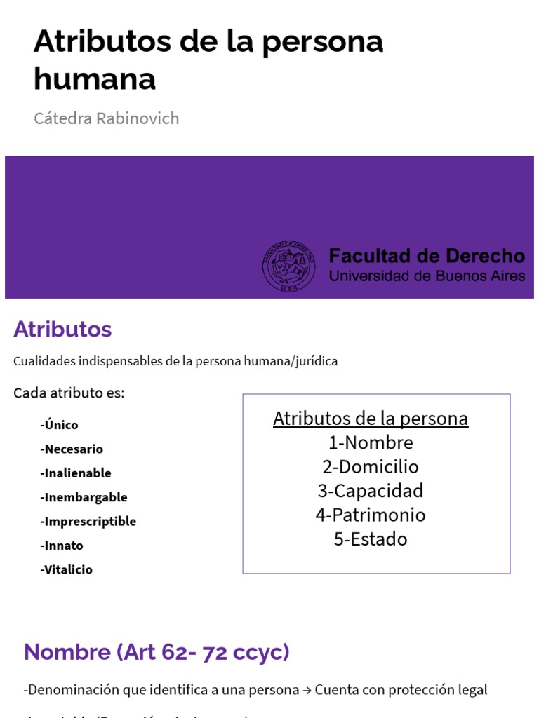 7 Atributos de La Persona Humana | PDF | Bienes (Ley) | Principios éticos
