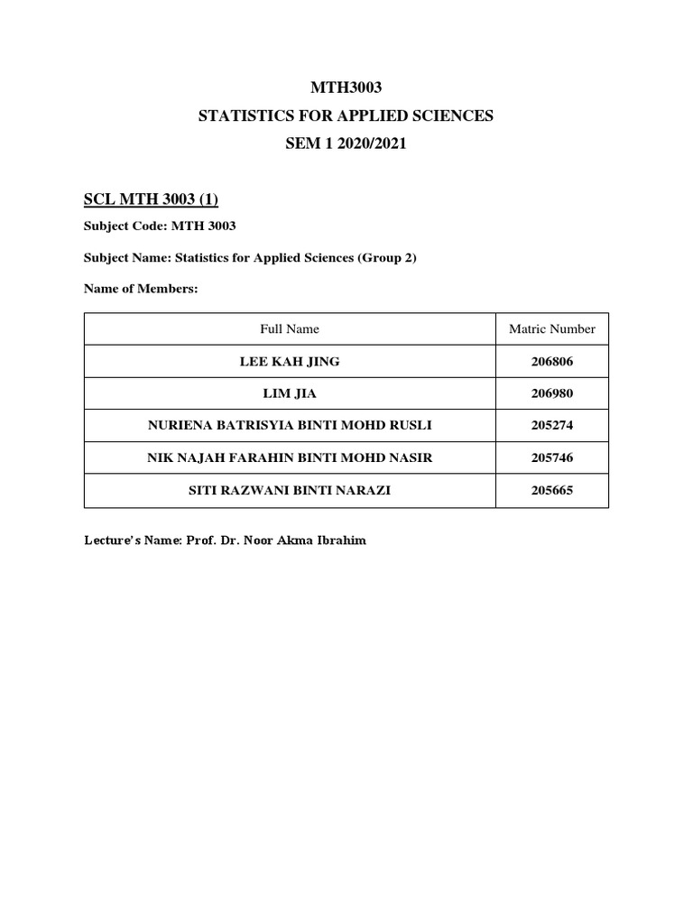 SCL MTH3003 (latest)-converted | PDF