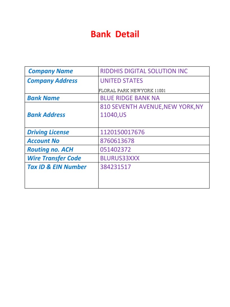 Blue Ridge Bank Cis | PDF