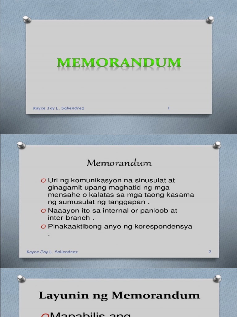 Memorandum | PDF