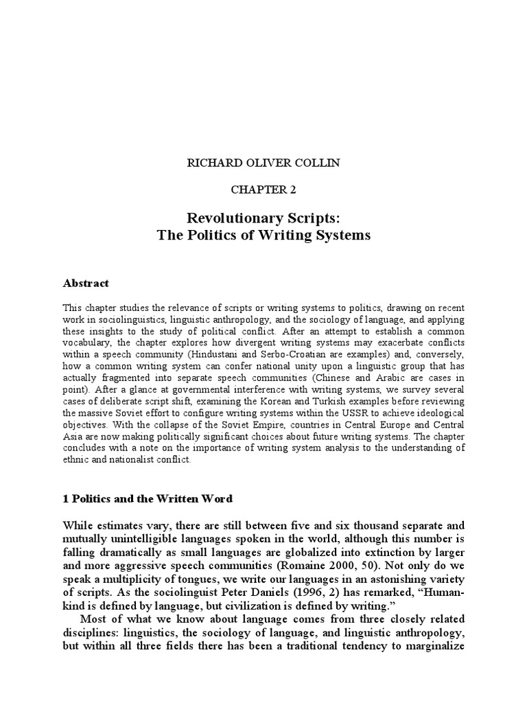 Revolutionary Scripts The Politics of WR | PDF | Dialect | Alphabet