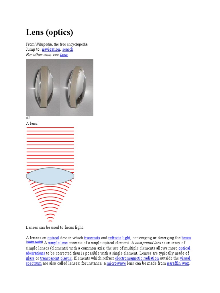 Image Formation in Concave Lenses | PDF | Home & Garden | Science ...