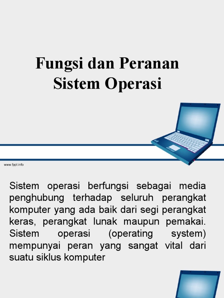 Fungsi Dan Peranan OS | PDF | Komputer