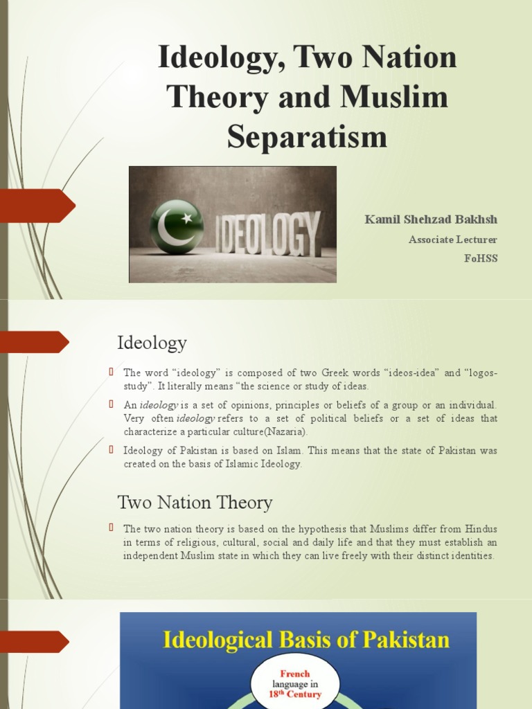 Week 2 Ideology and Two Nation Theory | PDF | Two Nation Theory