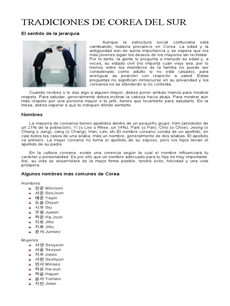 Tradiciones y Costumbres Coreanas | PDF | Acupuntura | Corea del Sur
